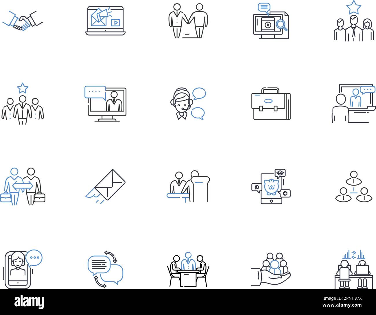 End-users line icons collection. Customers, Consumers, Users, Clients ... End-users line icons collection. Customers, Consumers, Users, Clients ...