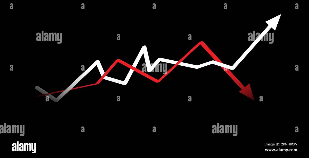 Business graph or candle stick. Cartoon growth progress. Financial ...