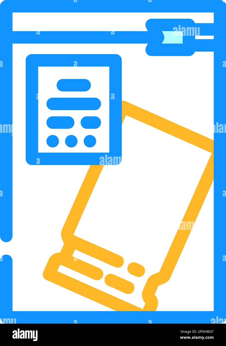 bullet casing crime color icon vector illustration Stock Vector Image ...