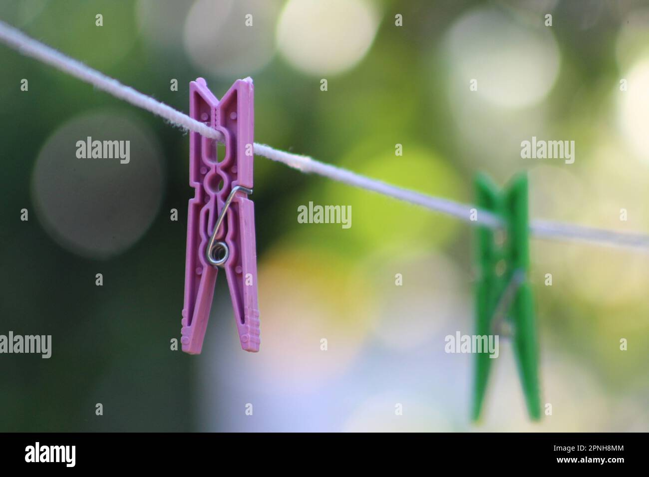 White clothes peg hi-res stock photography and images - Alamy