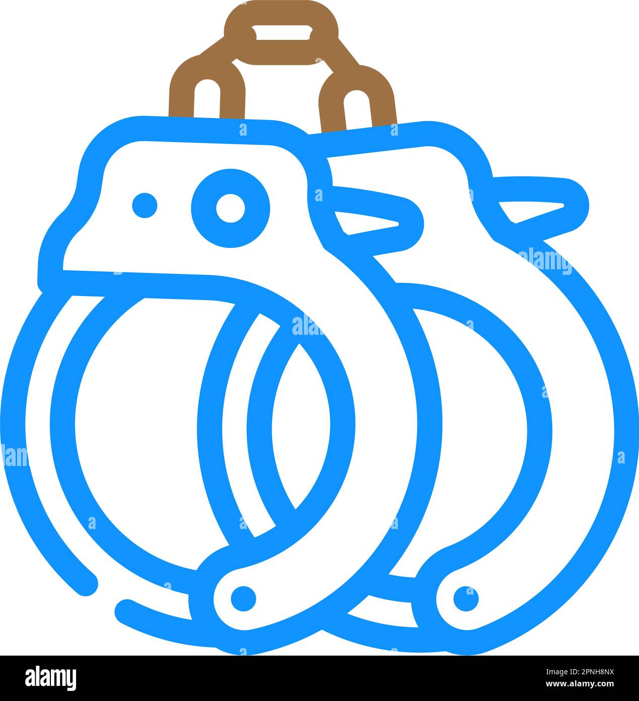 handcuffs crime color icon vector illustration Stock Vector Image & Art ...