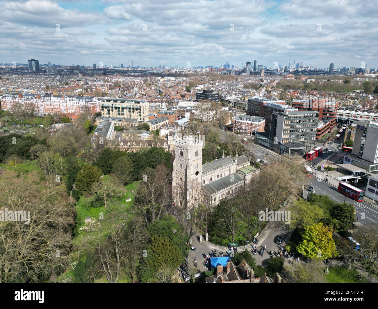 Putney bridge all saints church hi-res stock photography and images - Alamy