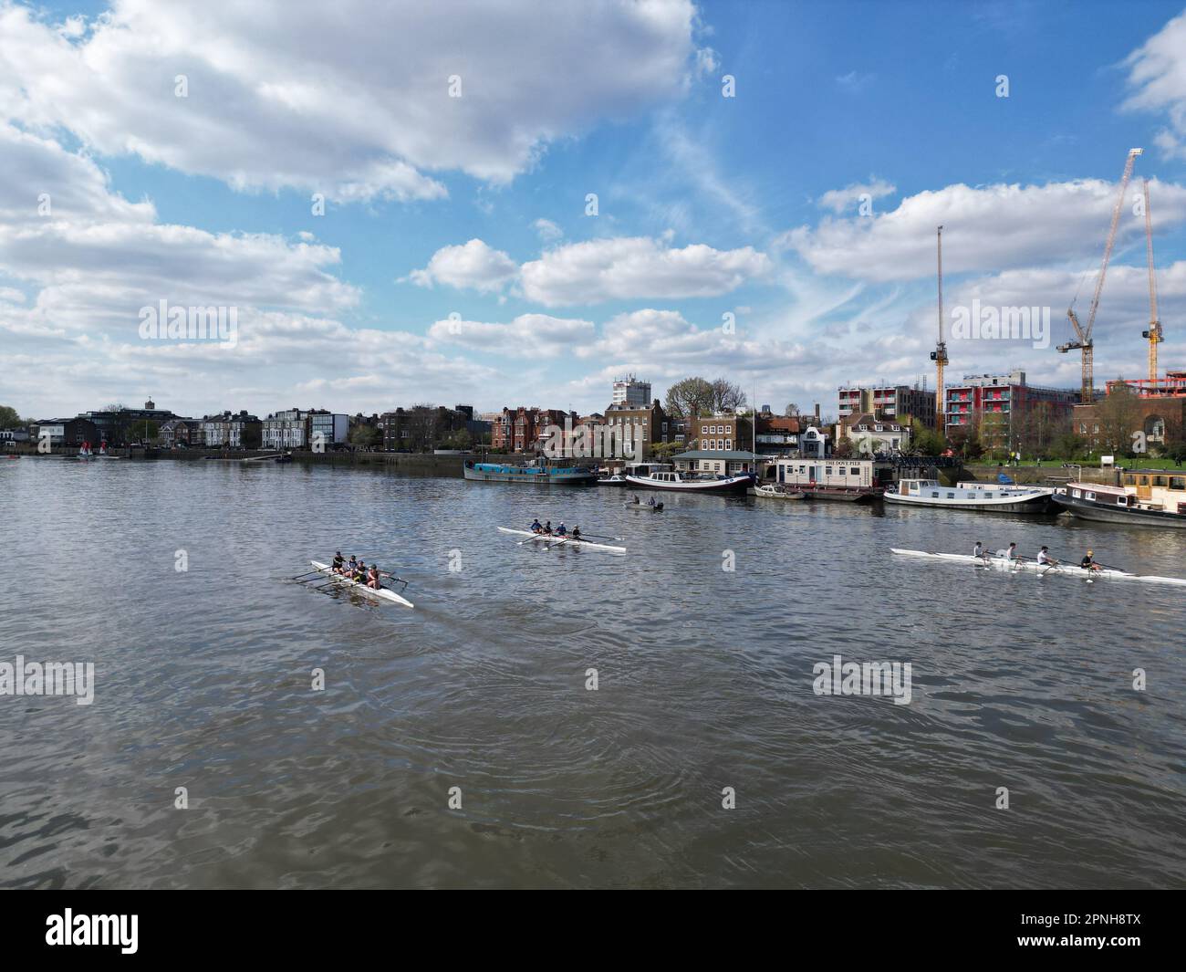 Three boat team hi-res stock photography and images - Alamy