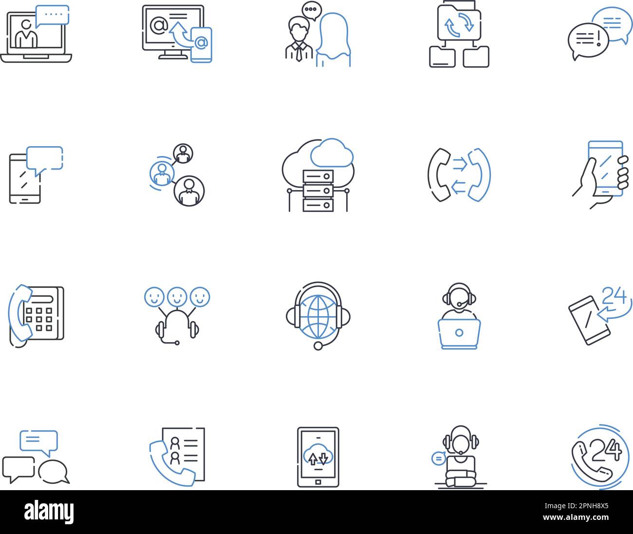Online Connectivity Line Icons Collection Nerking Connectivity Internet Web Cyber Wireless