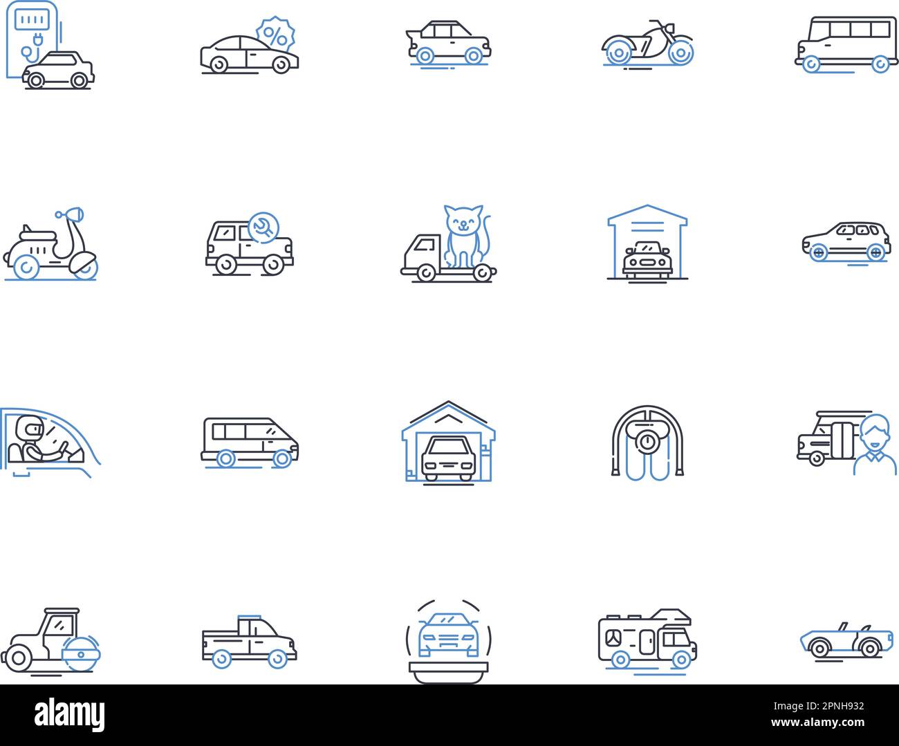 Thunderbolts line icons collection. electrifying, explosive, formidable ...