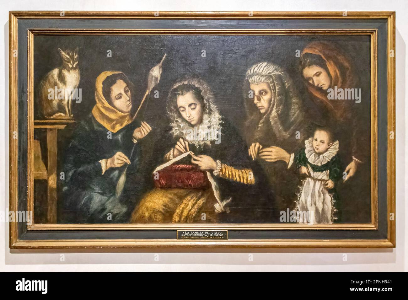 Toledo, Spain - October 29, 2021: Painting The El Greco Family, El ...