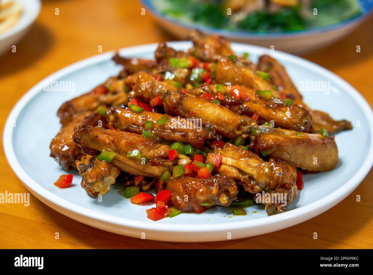 Spicy braised chicken wings hi-res stock photography and images - Alamy