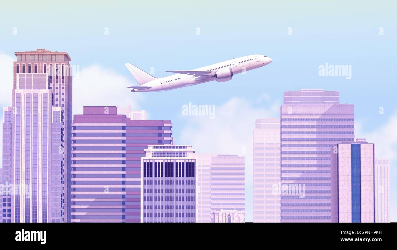 Flying airplane no background hi-res stock photography and images - Alamy