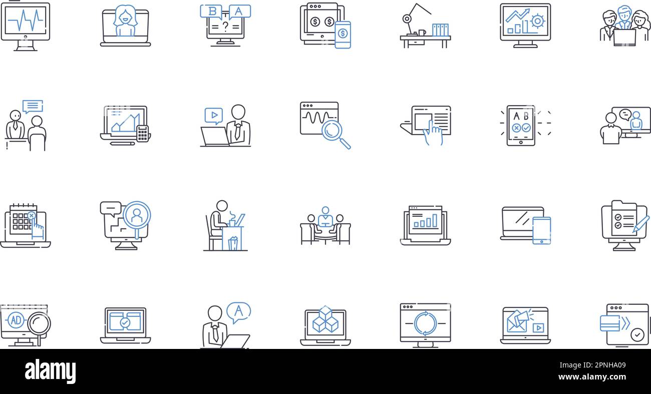 Creating Partnerships Line Icons Collection Collaboration Alliance