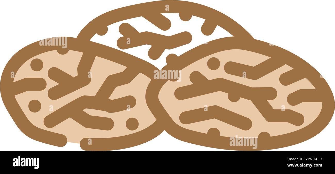 plum dried fruit color icon vector illustration Stock Vector Image ...