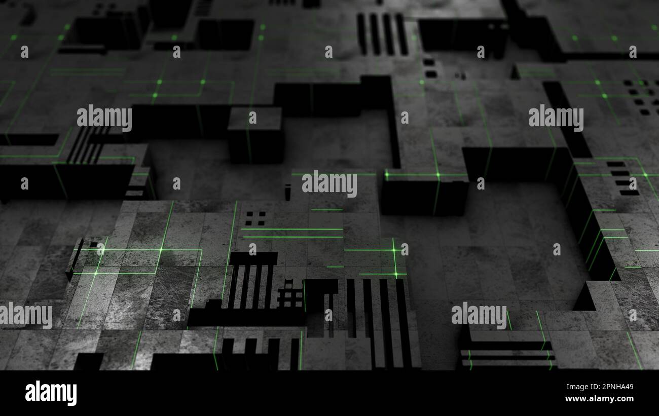 Abstract Complex Digital Data Blocks Stock Photo - Alamy
