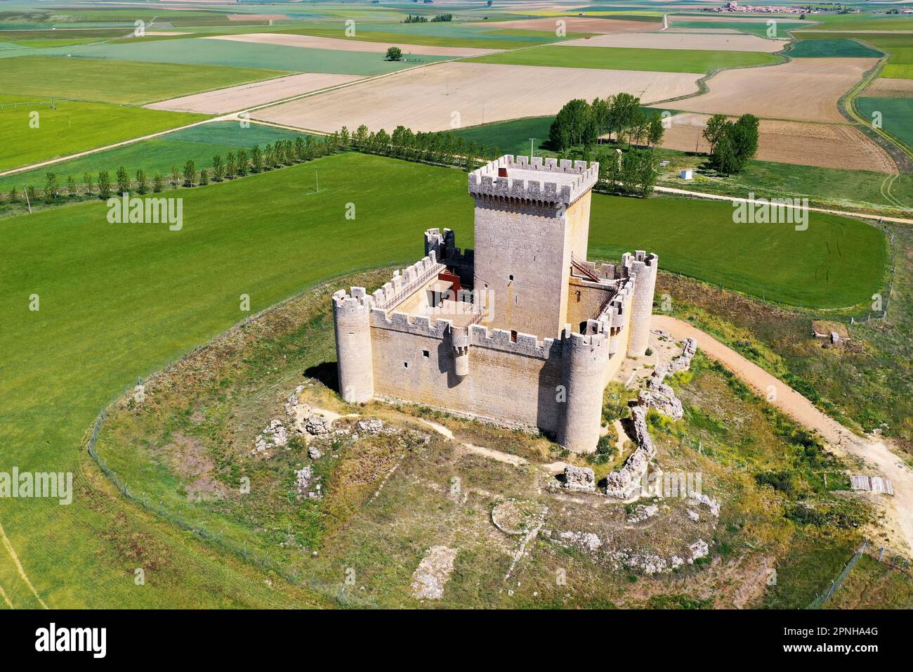 Villalonso medieval castle, Zamora, Spain Stock Photo - Alamy