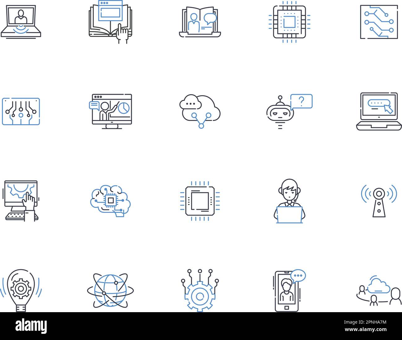 Brain trust line icons collection. Collaboration, Insight, Ideas ...