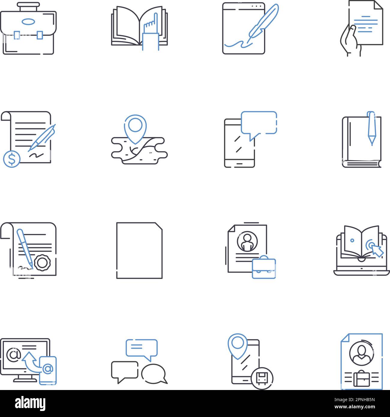 Event Strategy Line Icons Collection Planning Tactics Coordination