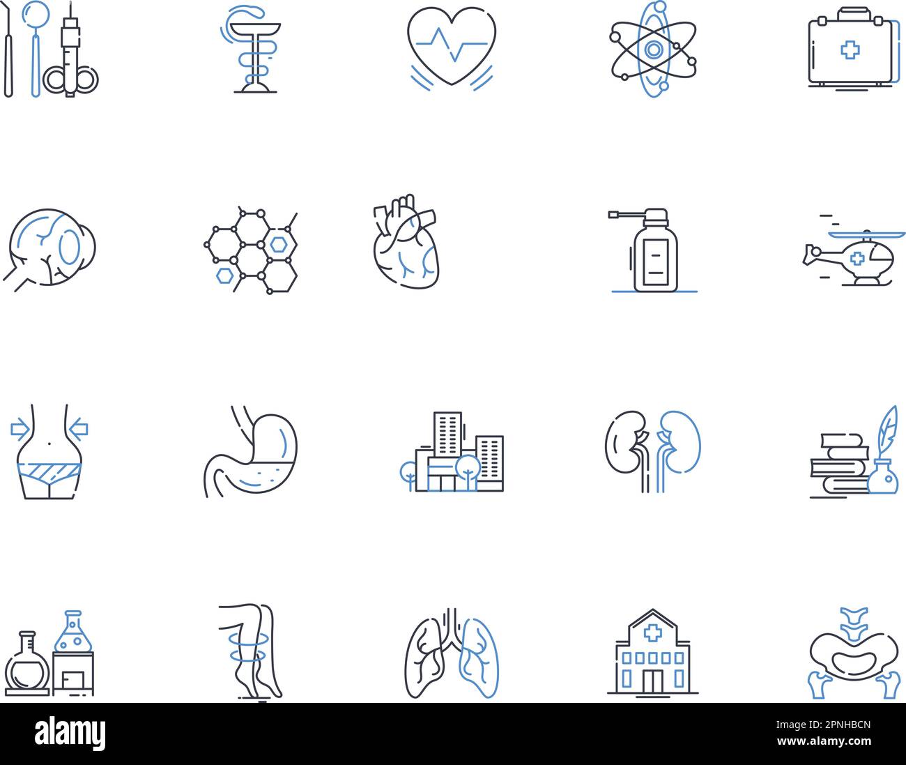 First aid center line icons collection. Emergency, Injuries, Accidents ...