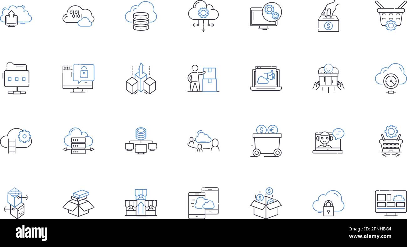 Retaining line icons collection. Preservation, Conservation, Continuity ...
