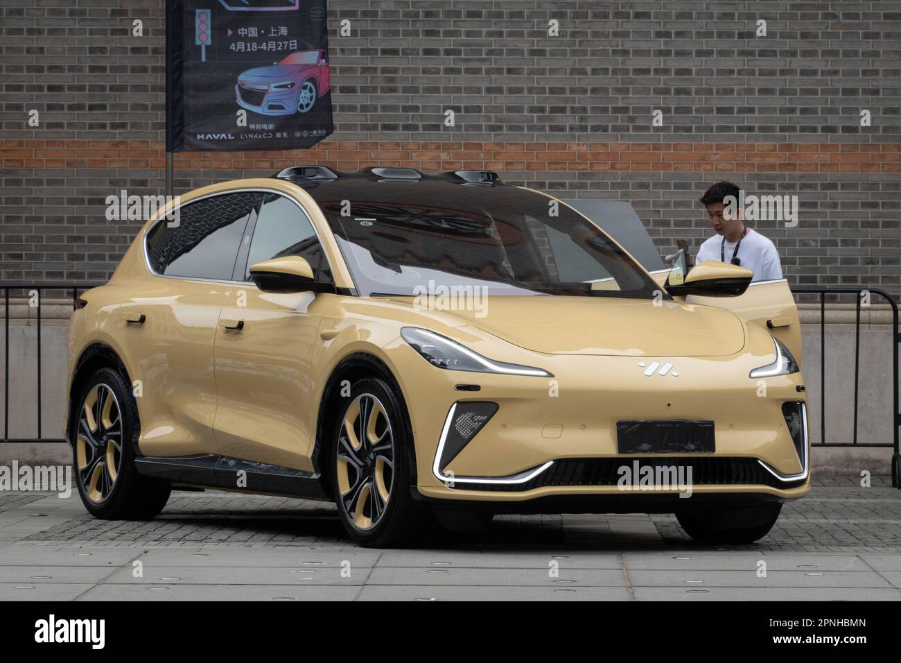 SHANGHAI, CHINA - APRIL 19, 2023 - A brand car promotion event jointly ...