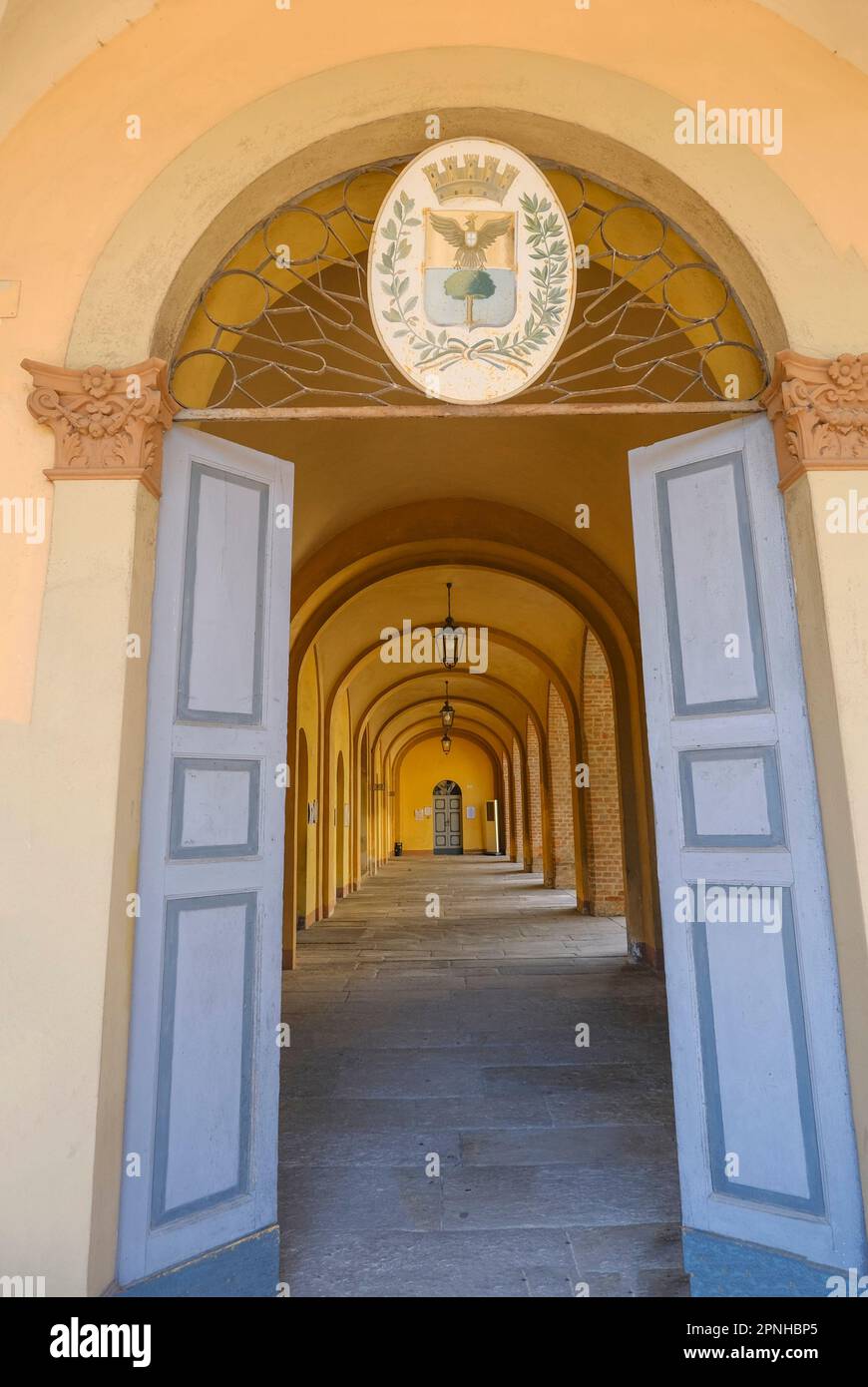 galleries and corridors of the building of theater Giuseppe Verdi in ...