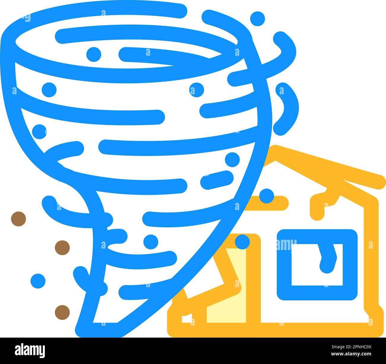 hurricane break color icon vector illustration Stock Vector Image & Art ...