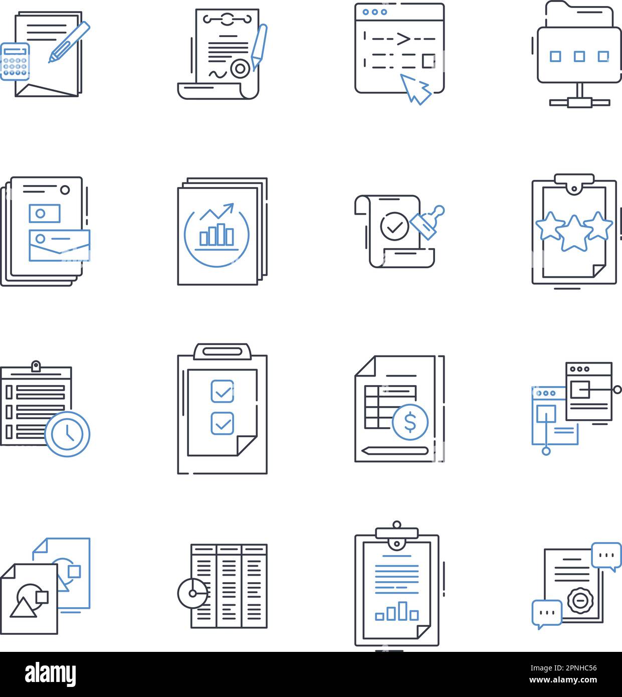 Statements Line Icons Collection Assertion Declaration Pronouncement