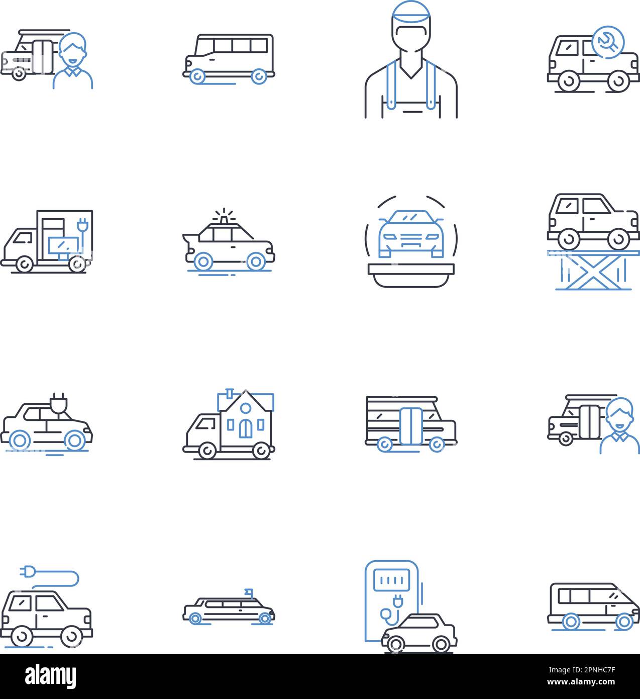 Hovercraft and transportation line icons collection. Glide, Vessel ...