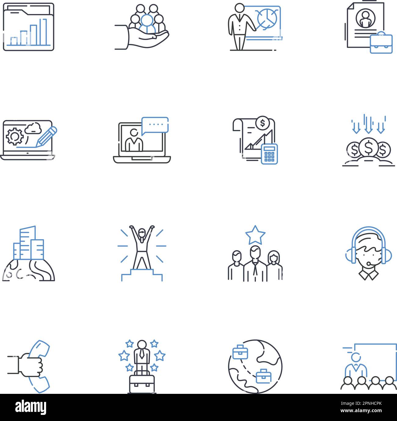 Startup Consultancy line icons collection. Innovation, Growth, Funding ...