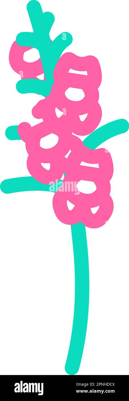 snapdragon blossom spring color icon vector illustration Stock Vector ...
