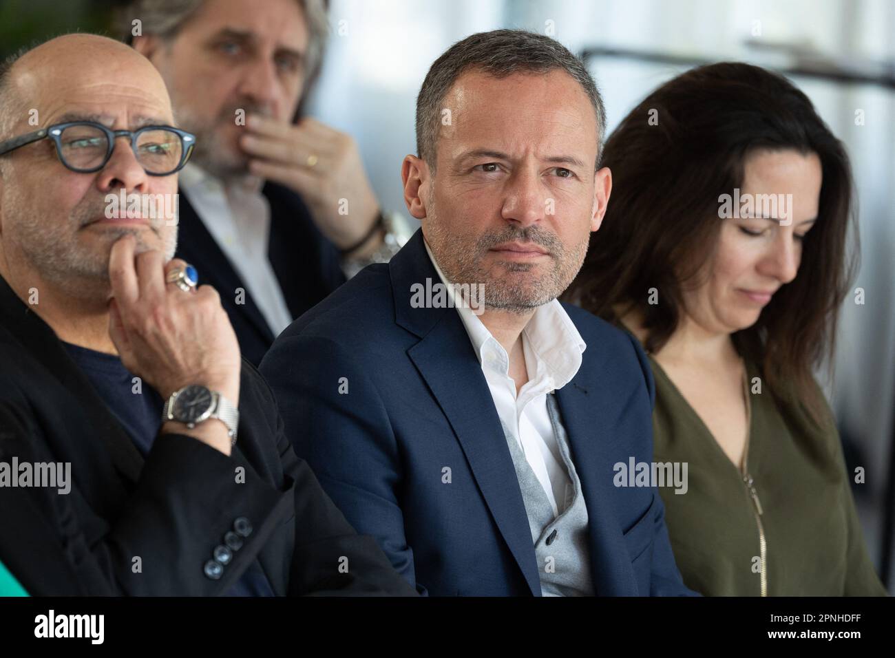 Regional Director Enedis Paris Nicolas Perrin during the inauguration ...
