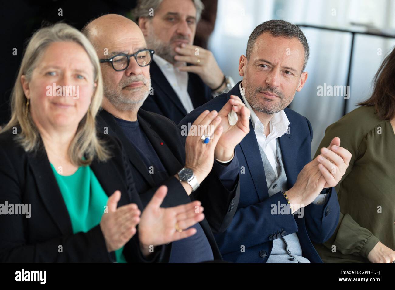 Regional Director Enedis Paris Nicolas Perrin during the inauguration ...