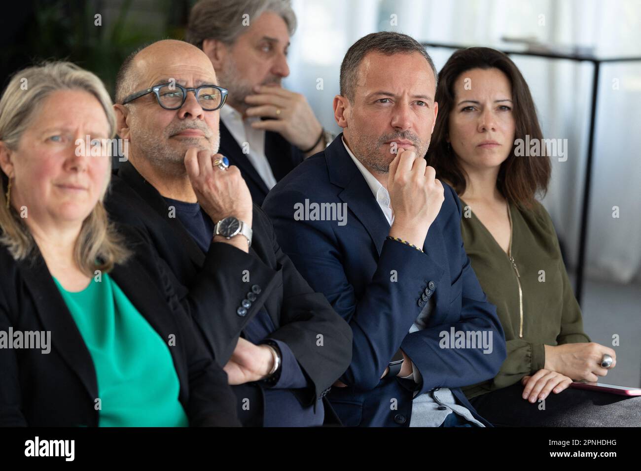 Regional Director Enedis Paris Nicolas Perrin during the inauguration of the first event ...