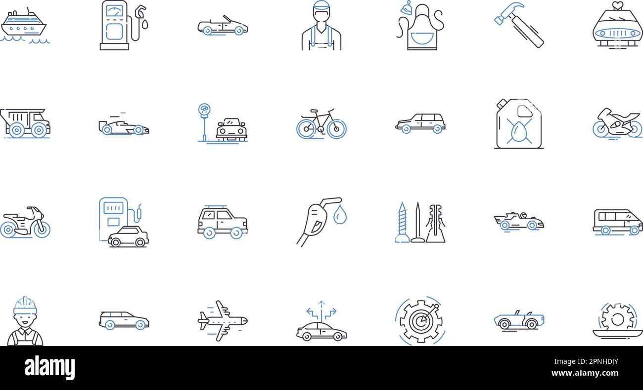 Railway transportation line icons collection. Train, Track, Station ...