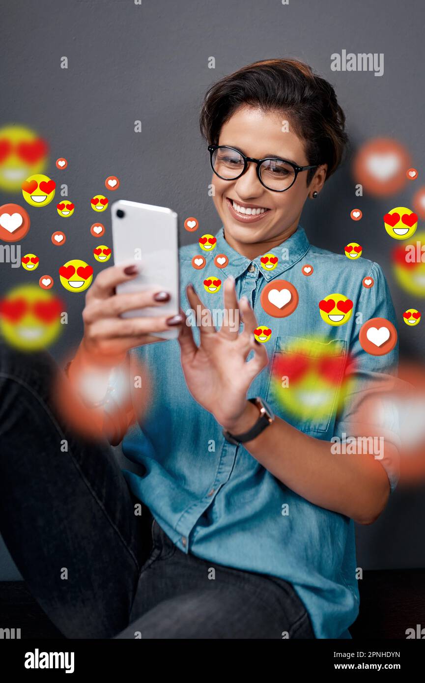 Heart emoji overlay hi-res stock photography and images - Alamy