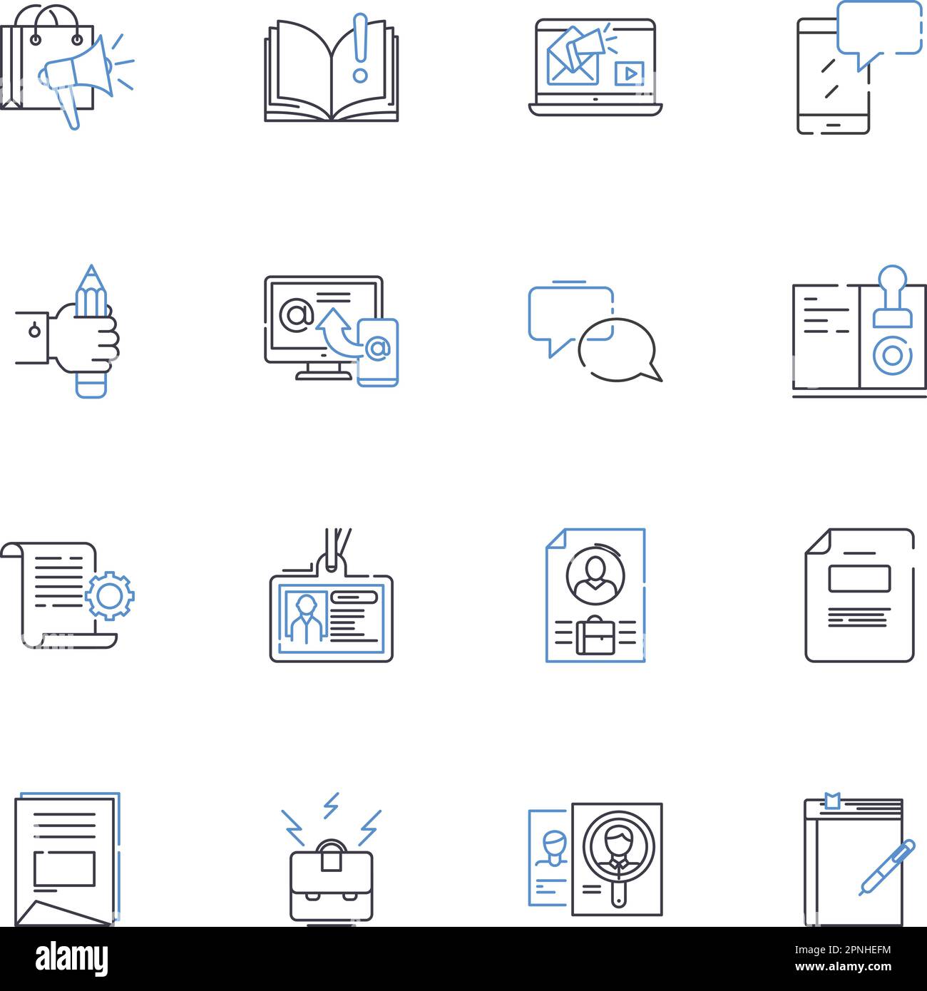 Home schooling line icons collection. Education, Isolation, Curriculum ...