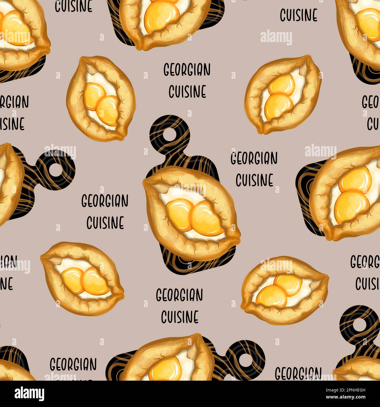 Georgian cuisine national food Stock Vector Images - Alamy