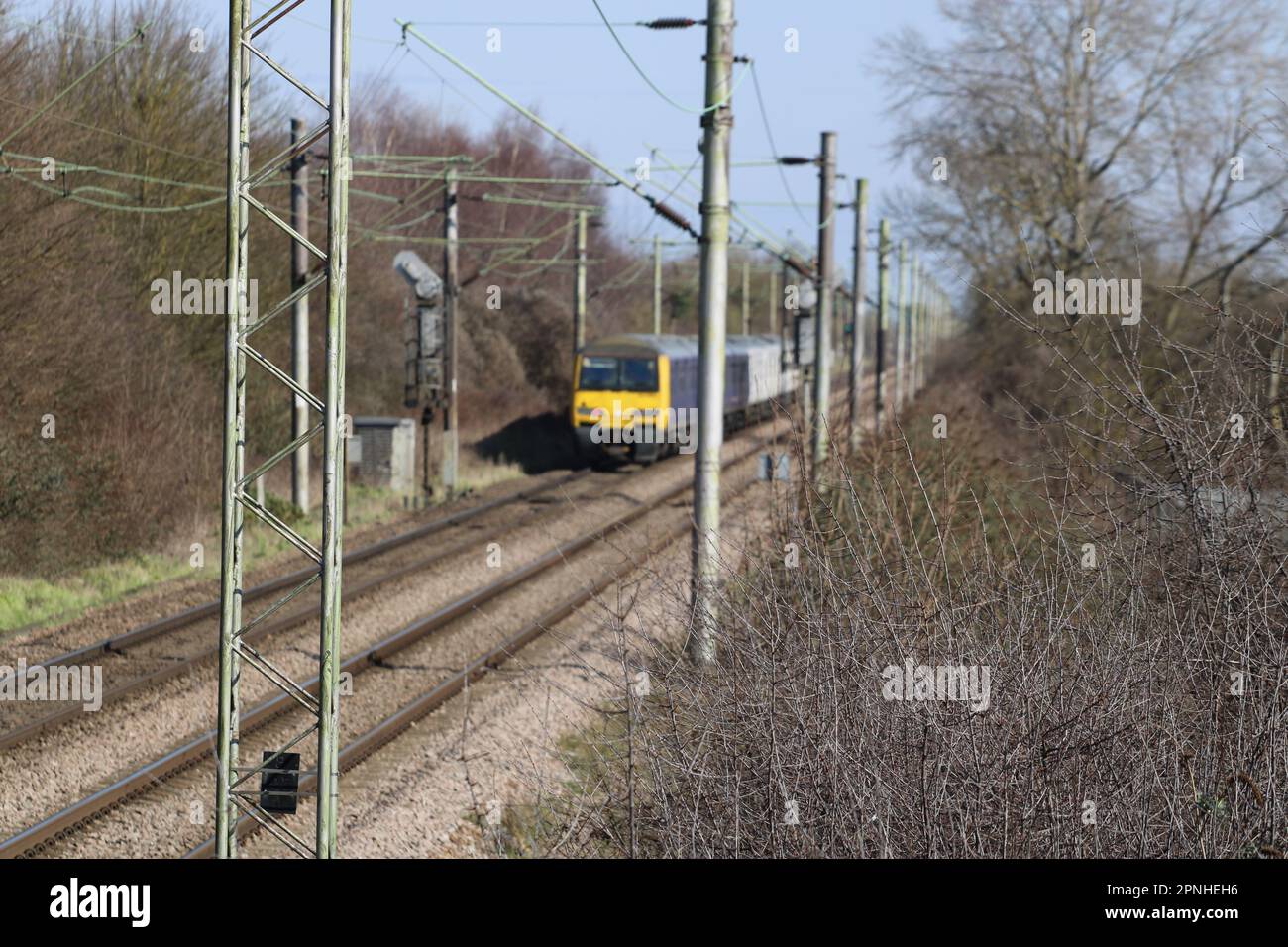 Greater Anglia Class 321 units in the Witham area on the Great Eastern ...