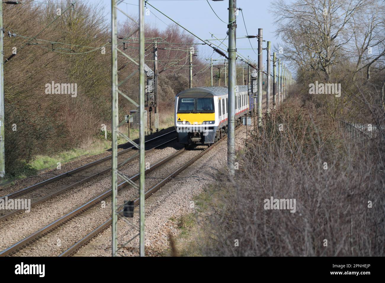 Greater Anglia Class 321 units in the Witham area on the Great Eastern ...