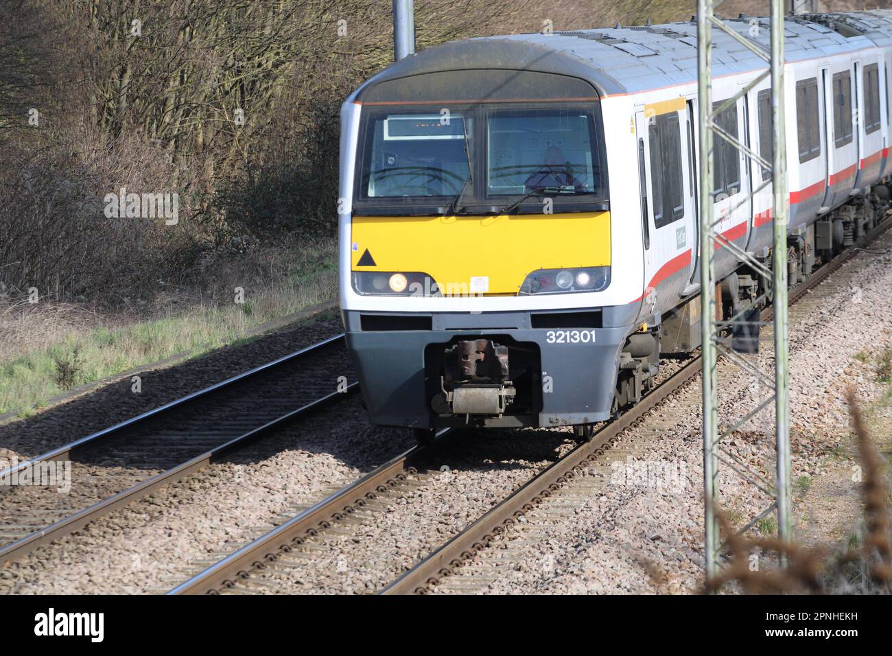Greater Anglia Class 321 units in the Witham area on the Great Eastern ...