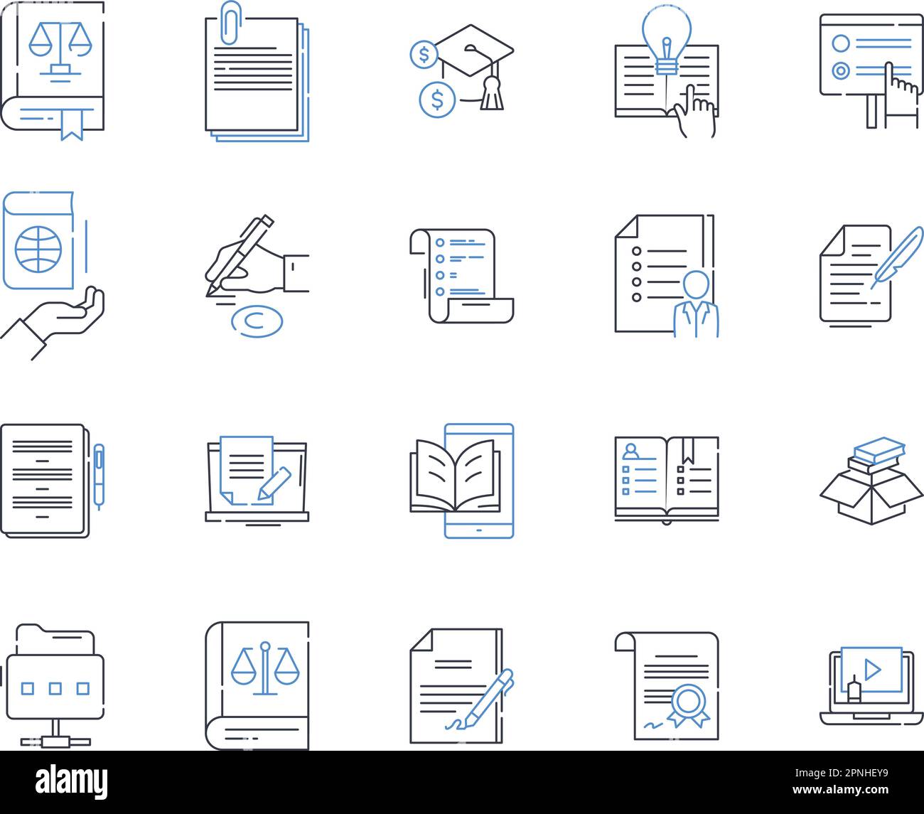 Record and zoology line icons collection. Ornithology, Herpetology ...