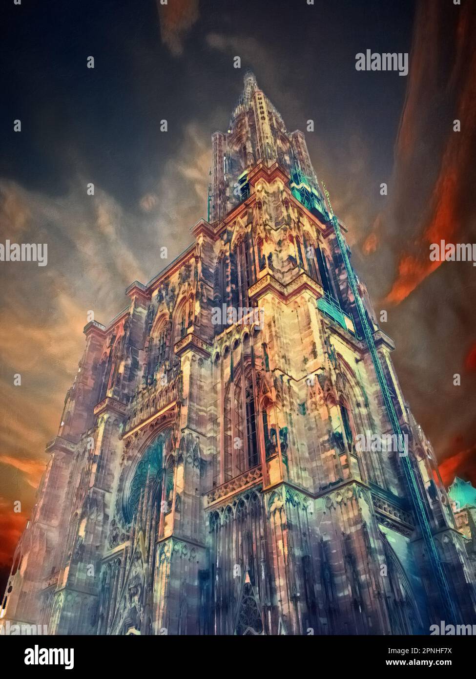 Gothic architecture painting hi-res stock photography and images - Alamy