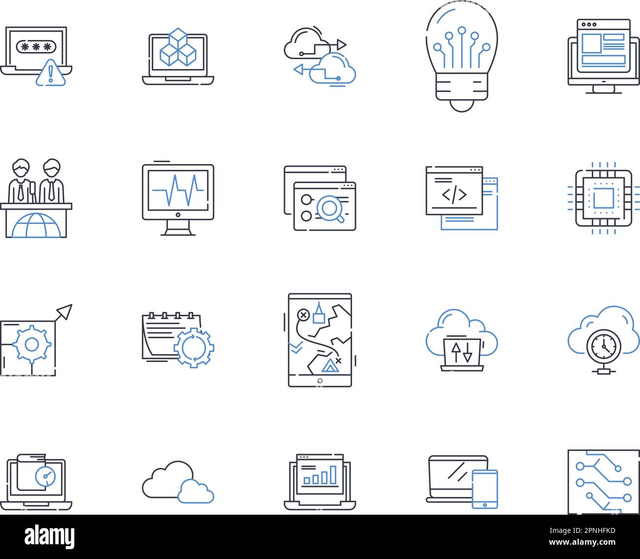Smart appliances line icons collection. Connected, Intelligent, Automated, Efficient ...