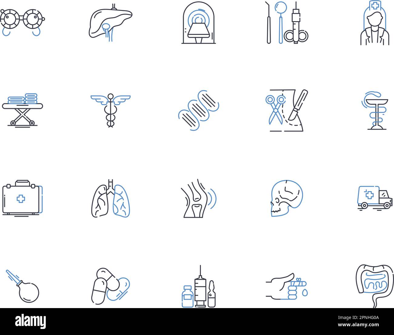 Sickbay line icons collection. Medical, Infirmary, Treatment, Diagnosis ...