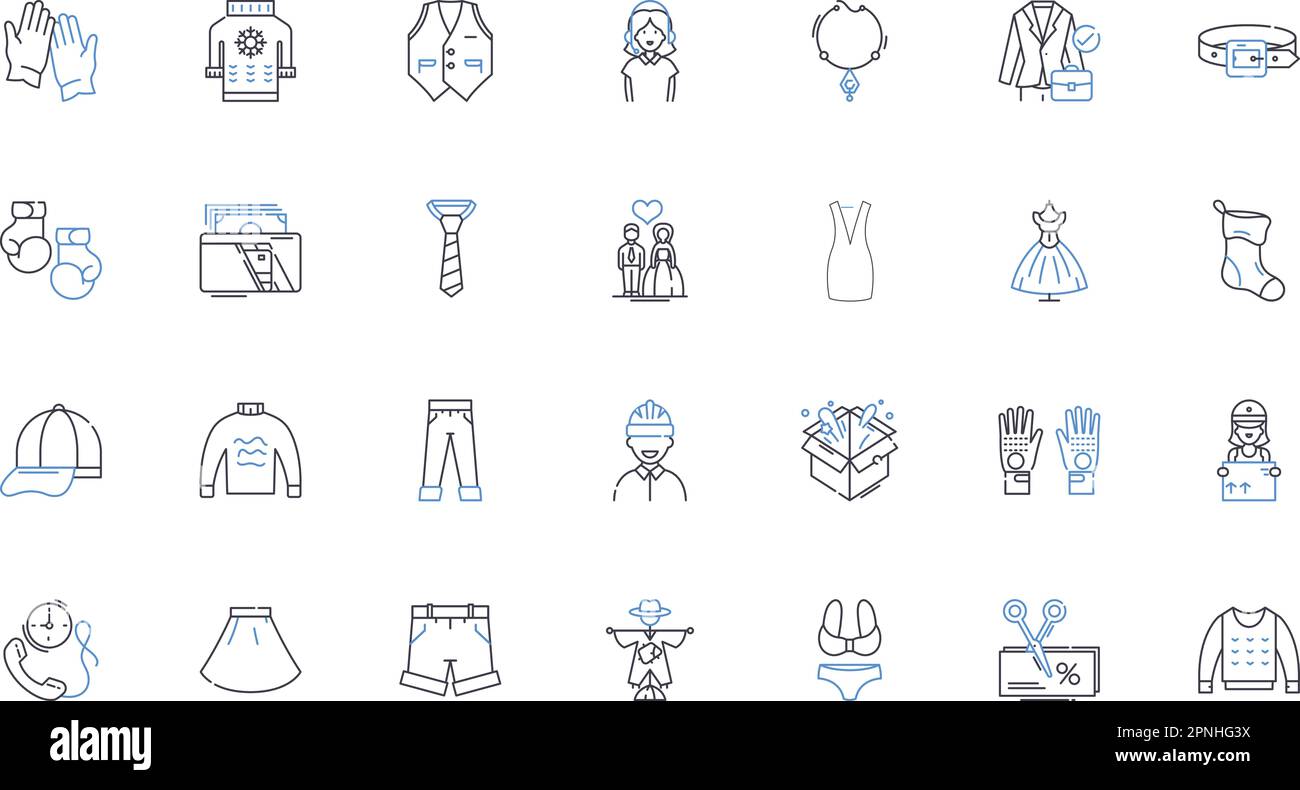 Point Of Sale Line Icons Collection Transactions Inventory Checkout