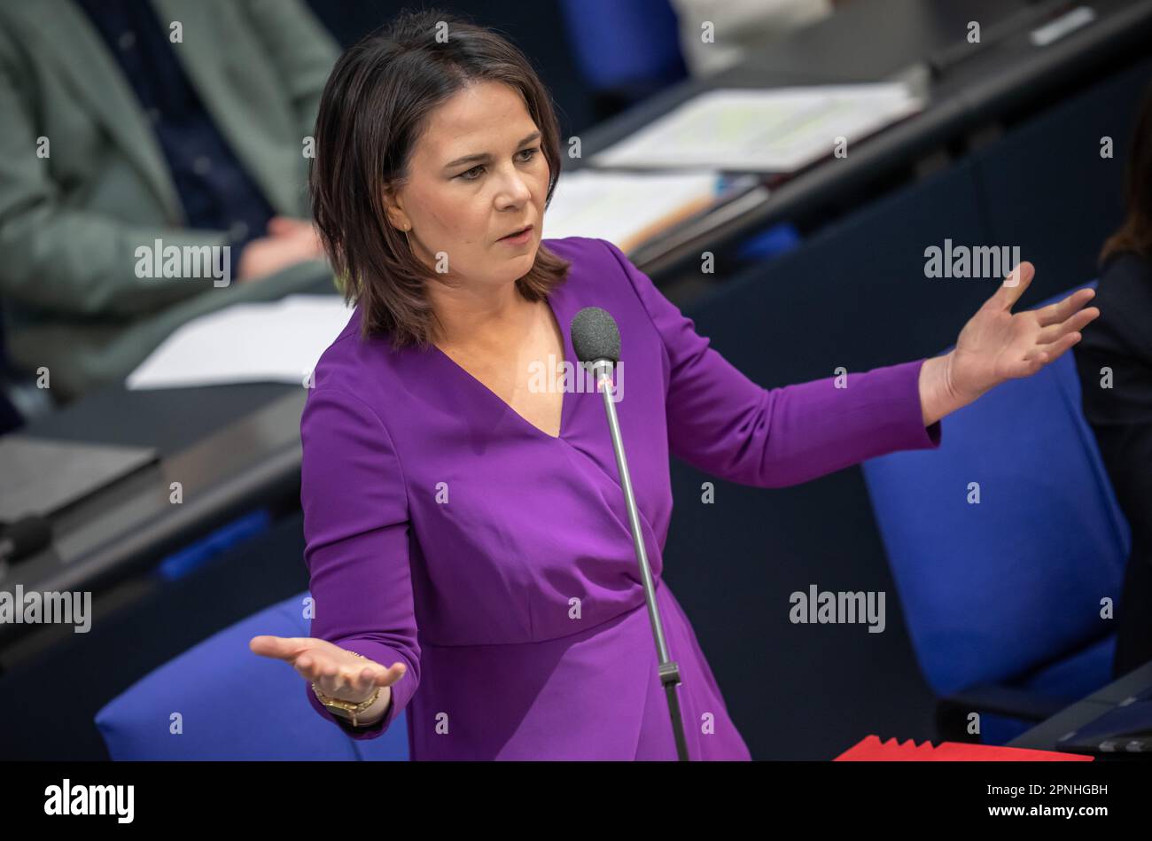 Berlin, Germany. 19th Apr, 2023. Annalena Baerbock (Bündnis90/Die ...