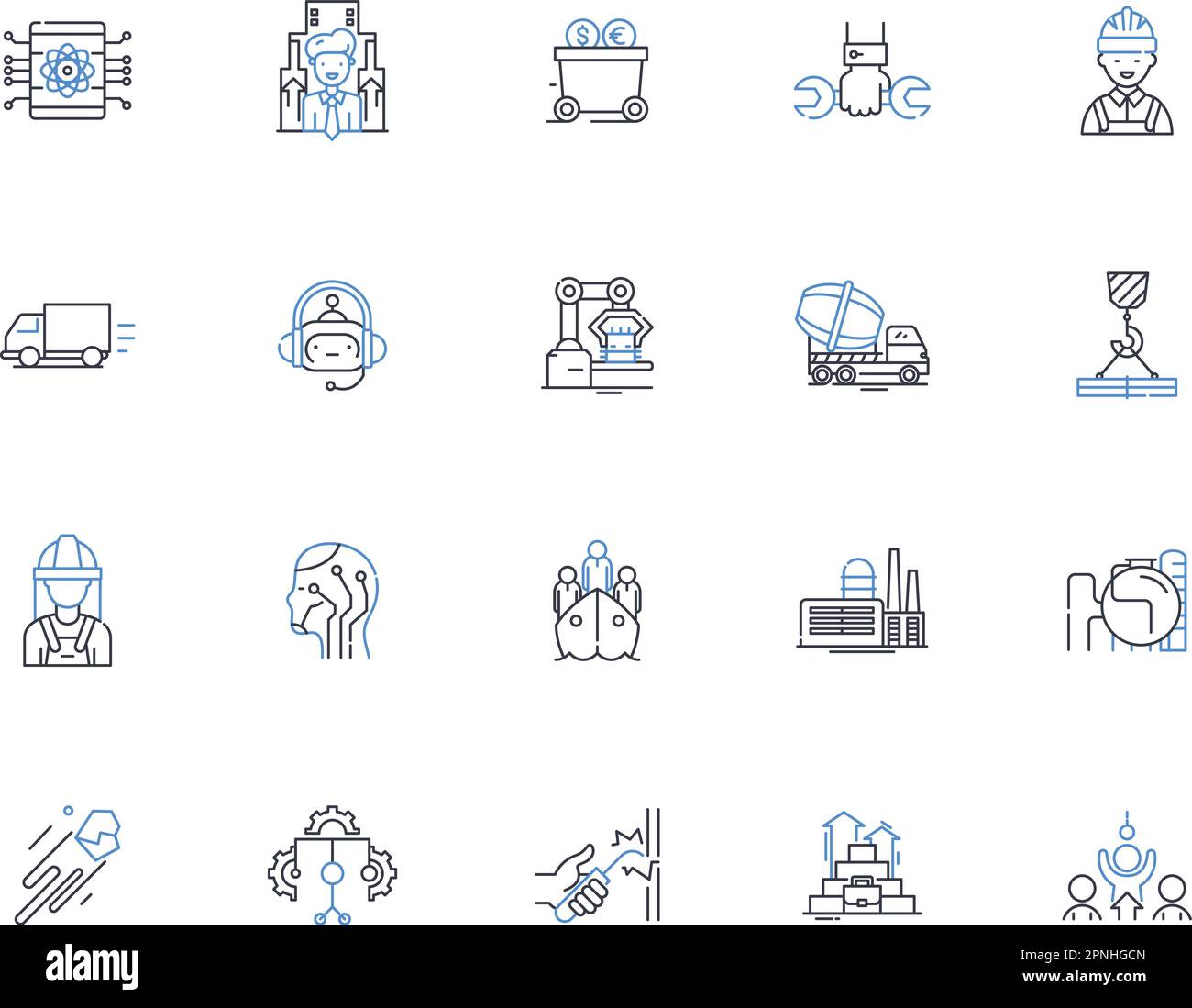 Workforce line icons collection. Talent, Productivity, Diversity ...