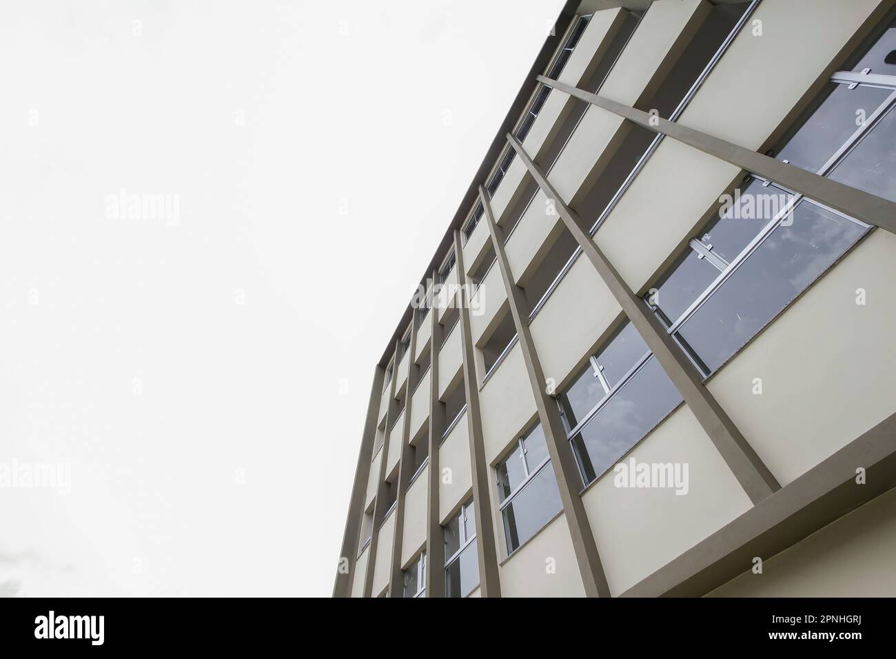 external view of newly built new building - exterior architecture Stock ...