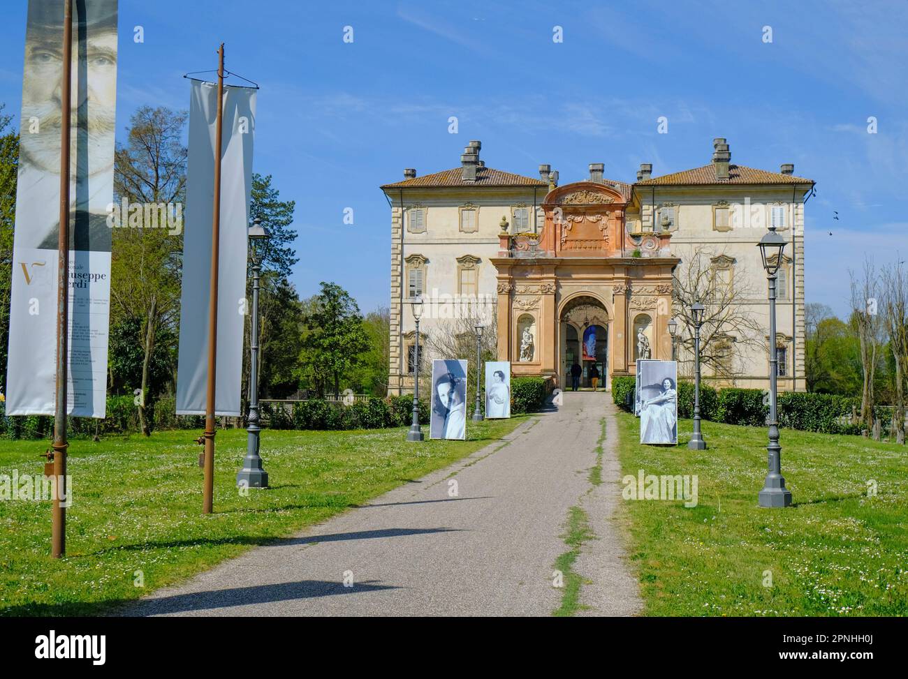 Busseto, Italy: The building of Verdi Museum Stock Photo - Alamy