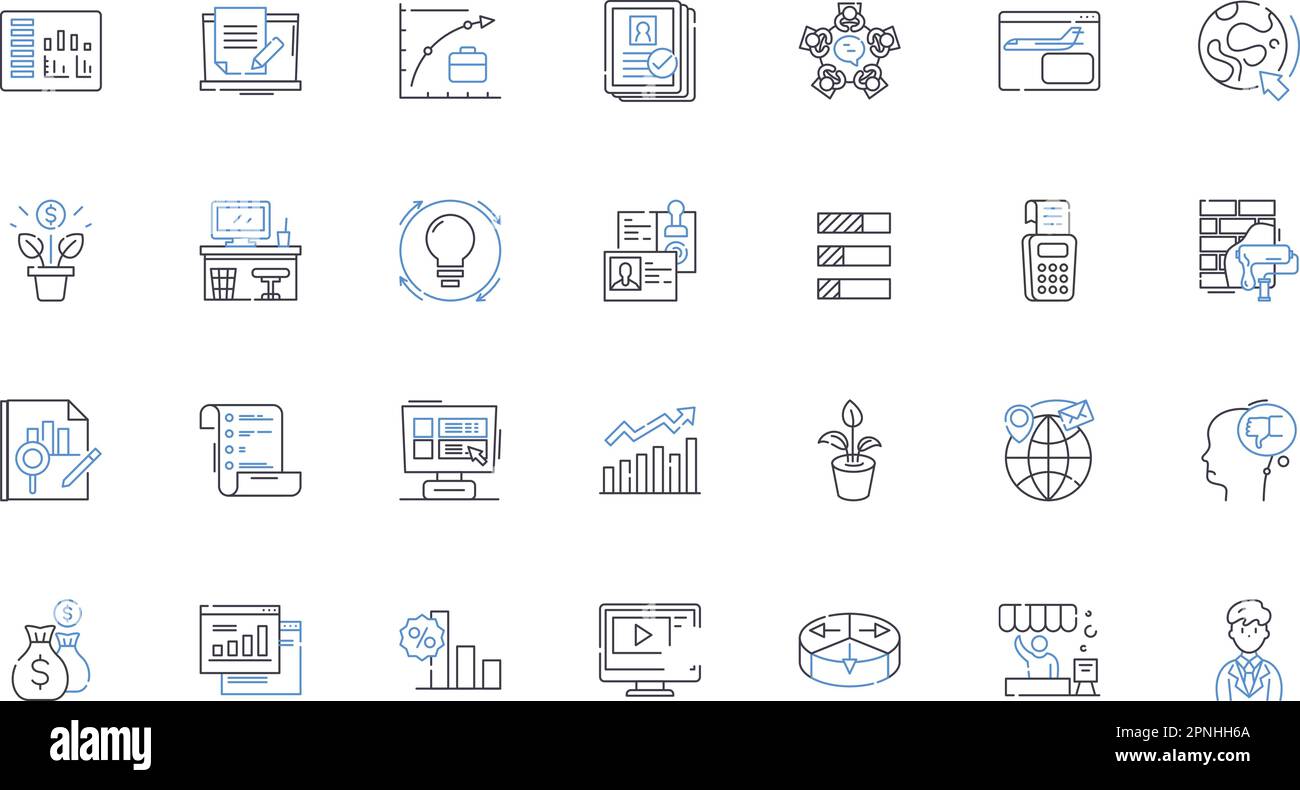 Critique feedback line icons collection. Evaluation, Assessment, Response, Commentary, Input ...
