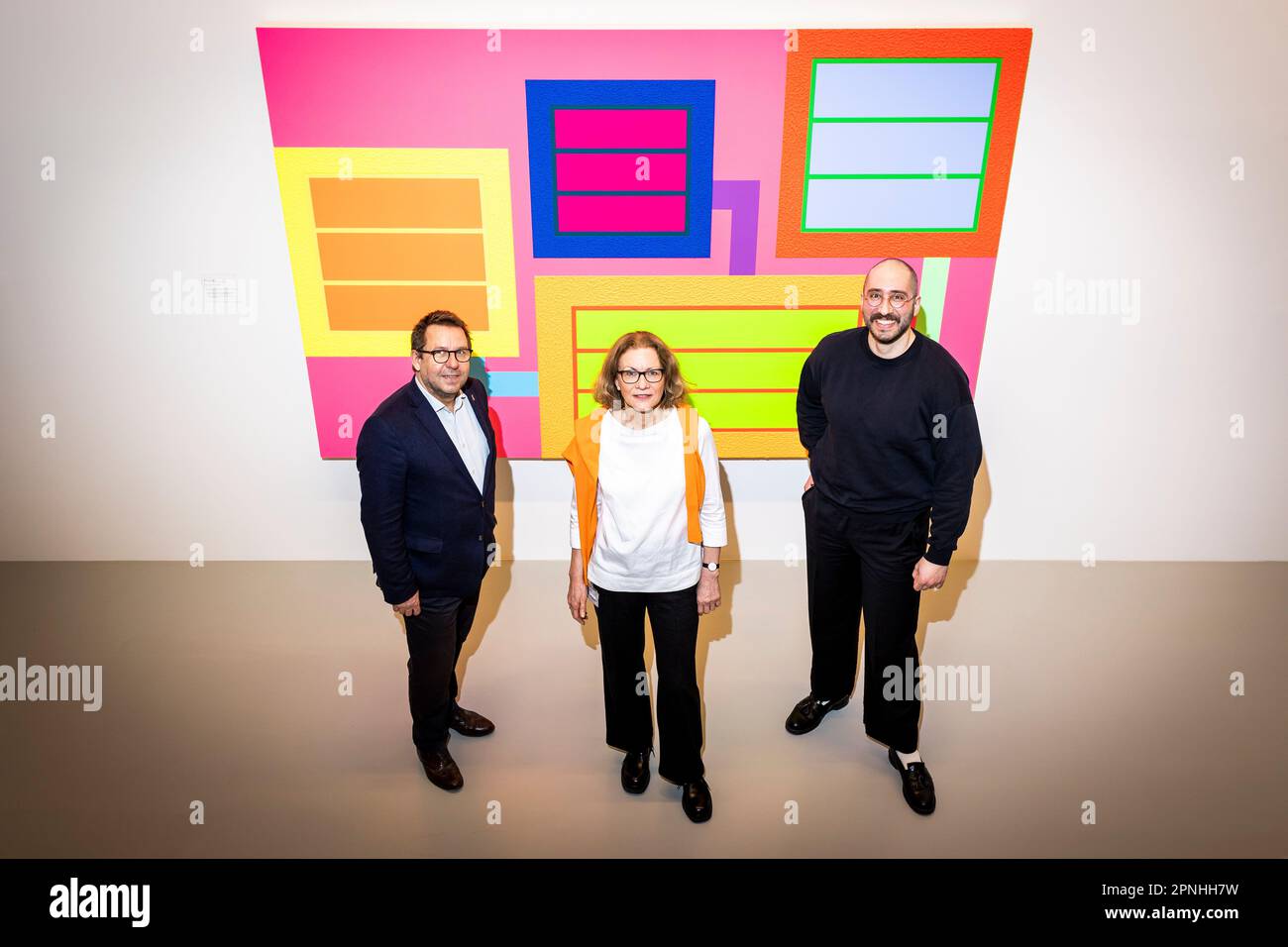 Hanover, Germany. 19th Apr, 2023. Reinhard Spieler (l-r), museum ...