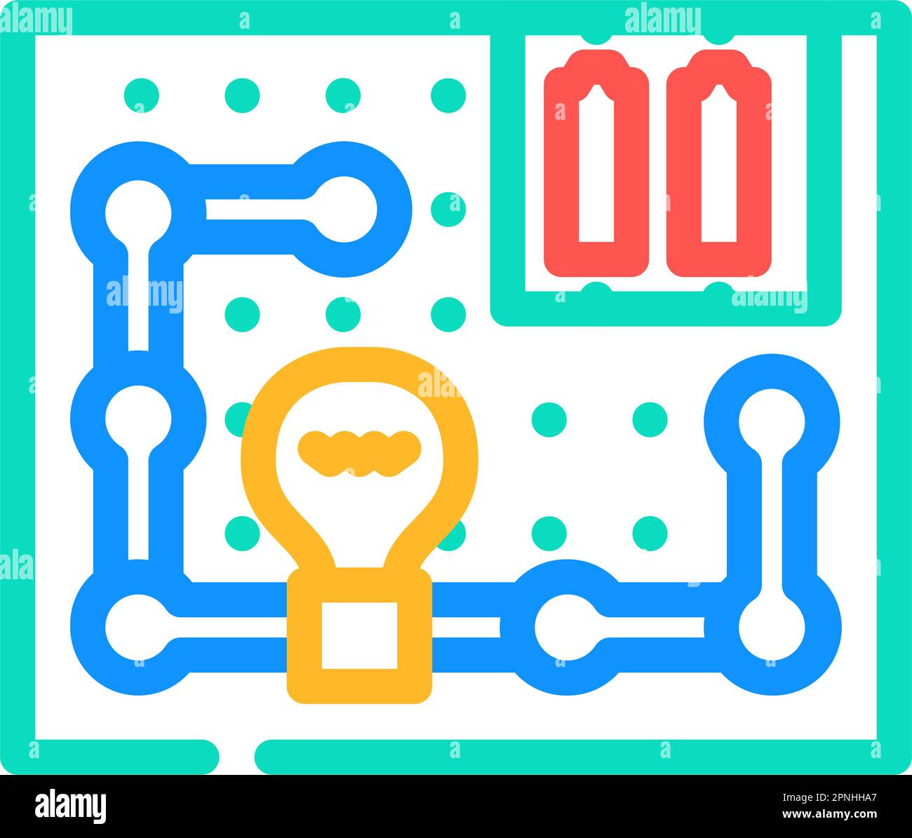 science exploration kit toy child color icon vector illustration Stock ...