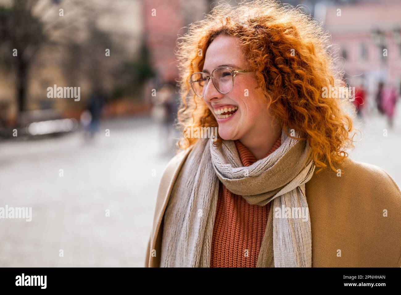 Redhead woman freckles hi-res stock photography and images - Alamy